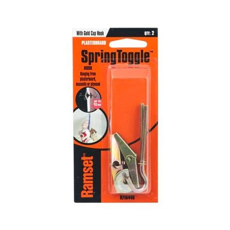Ramset Gold Spring Toggle With Cup Hook 2 Pack Bunnings Australia