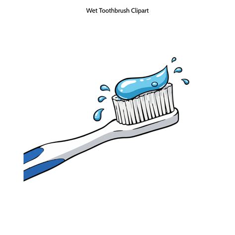 Toothbrush With Toothpaste Clipart