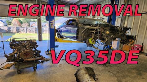 Rebuilding My Widebody G35 Vq35de Engine Removal Episode 2 Youtube