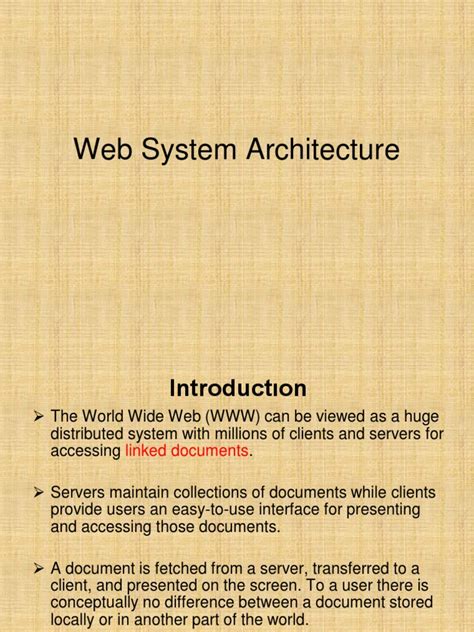 web system architecture pdf dynamic web page web server