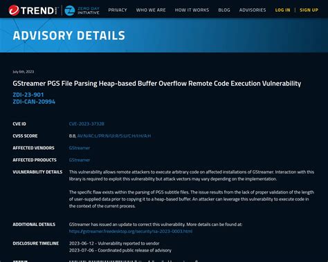Gstreamer Pgs File Parsing Heap Based Buffer Overflow Remote Code Execution Vulnerability 漏洞信息