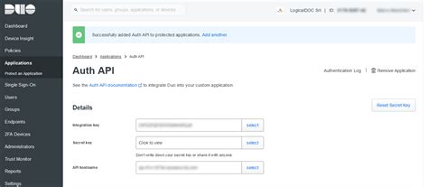 two factor authentication with duo logicaldoc documentation