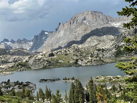 View From My Camping Spot Summer 2022 Island Lake Wind River Range