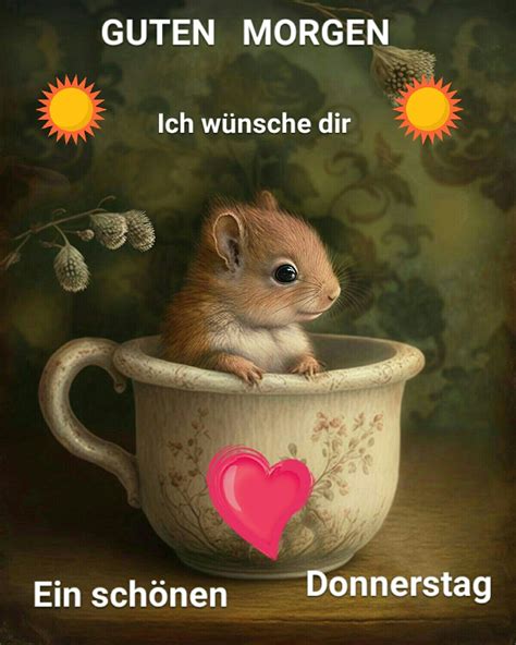 Guten Morgen Donnerstag Bilder  Donnerstag Morgen Kaffee Gruß
