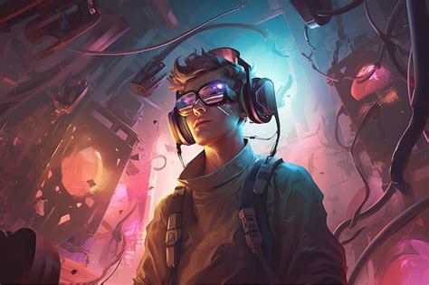 Premium Ai Image Dive Into The Thrilling World Of Virtual Adventures