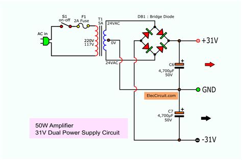 Lm3875 Amplifier Schematic Symbols