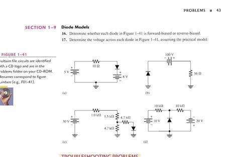 Solved SECTION Diode Models Determine Whether Each Chegg Com