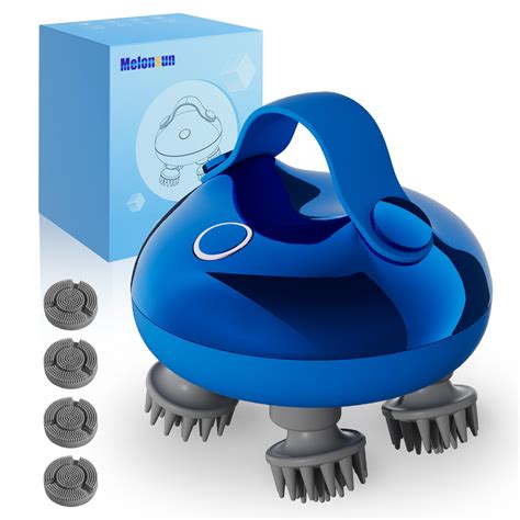 Scalp Massager With Red Light Blue Melonsun