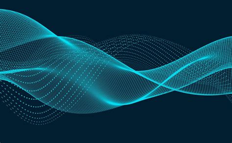 Premium Vector Abstract Smooth Thin Lines On Dark Blue Background Futuristic Technology Design