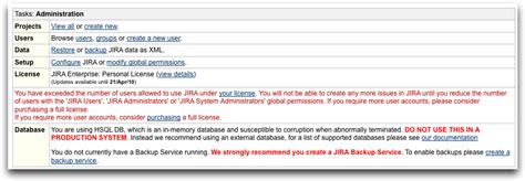 Unable To Create Issues Due To Exceeded Number Of Licenses Jira Atlassian Documentation