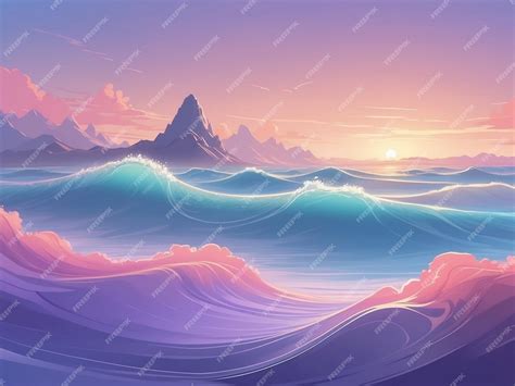 Premium Photo Abstract Ethereal Light Spectrum Wave Pattern