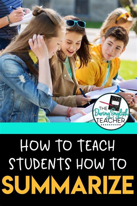 Teaching Babes How To Summarize Text The Daring English Teacher Babe Teaching Middle