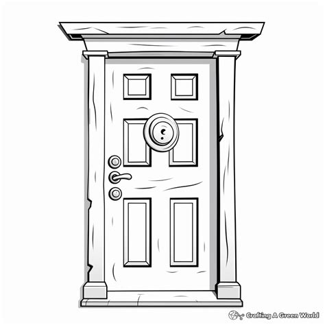 Door Coloring Pages Free And Printable