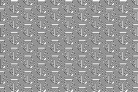 Premium Vector Geometric Shapes Abstract Lines Seamless Pattern