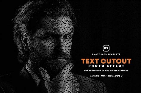 Premium Psd Typography Portrait Effect Text Portrait Text Overlays
