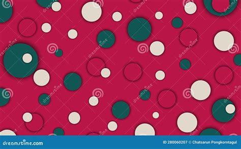 Abstract Random Circle Size Pattern Vintage Colors Background Stock Vector Illustration Of