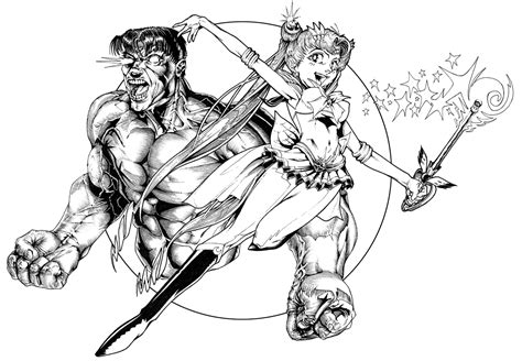 Sailor Moon And The Hulk By Doktormidnite Hentai Foundry