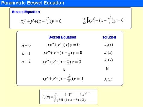 Bessels Equation Of Order N Bessel Equation Solution