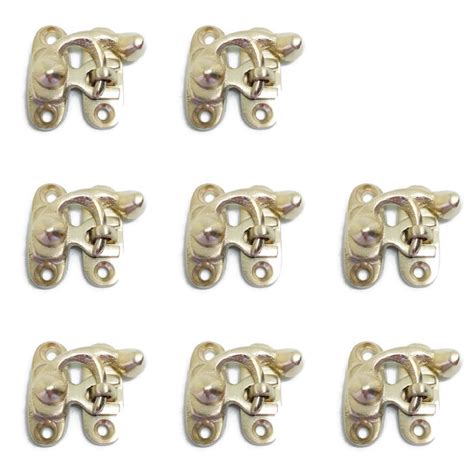 20 Heavy Nice Tiny Small Fork Box Latch 30mm Catch Solid Pure Brass