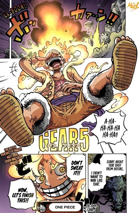 Luffy Gear 5 Colored Luffy Gear 5 Manga Wallpaper Luffy Gear 5 Manga