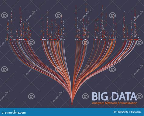 Big Data Visualization Concept Vector Stock Vector Illustration Of Fractal Analytics 128264320