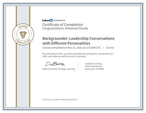 mohamed hanafy on linkedin certificate of completion