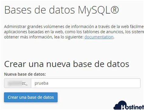 Cómo crear Bases de Datos MySQL en el Hosting