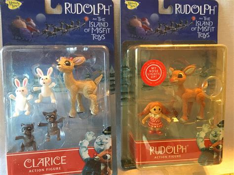 Vintage Rudolph The Red Nosed Reindeer Figures Etsy