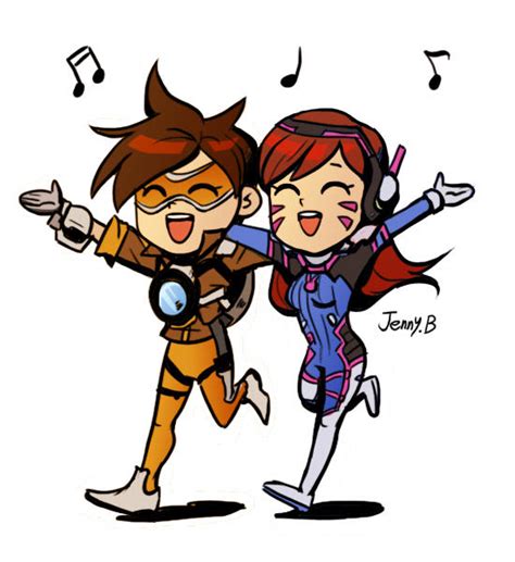 Tracer And D Va By Jennybi8 On Deviantart