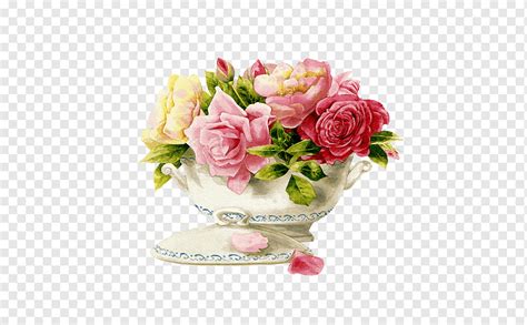 초라한 세련된 정원 장미 꽃 빈티지 의류 장미 꽃꽂이 인공 꽃 Etsy Png Pngwing