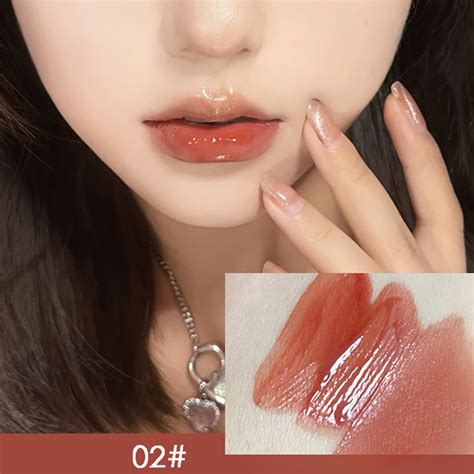 6가지 색상 사용 가능 귀여운 도넛 미러 립글레이즈 보습 및 영양 립 허니 립 글로스 천연 리퀴드 립스틱 메이크업 최신 트렌드를 쇼핑하세요 Temu