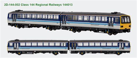 Dapol 2d 144 002 Class 144 144013 Dmu Regional Railways Livery N Gauge