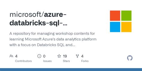 Github Microsoftazure Databricks Sql Workshop Ja A Repository For Managing Workshop Contents