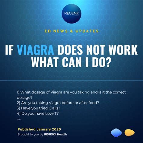 What Can I Do Viagra And Cialis Dont Work Regenx Health