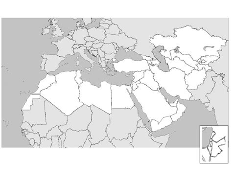 Blank Map Of Southwest And Central Asia Asia Regions Map Regions Of