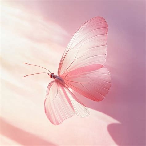 Real Light Pink Butterfly