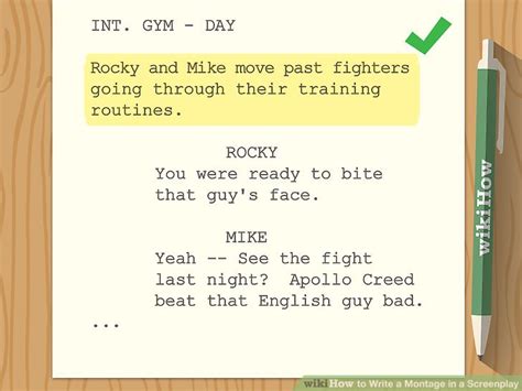 Ways To Write A Montage In A Screenplay WikiHow