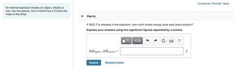 Solved Constants Periodic Table An Internal Explosion Chegg