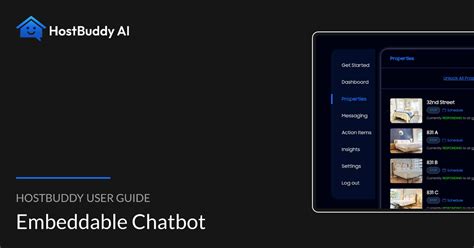 Embeddable Chatbot Hostbuddy User Guide
