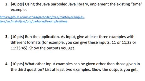 2 40 Pts Using The Java Parboiled Java Library