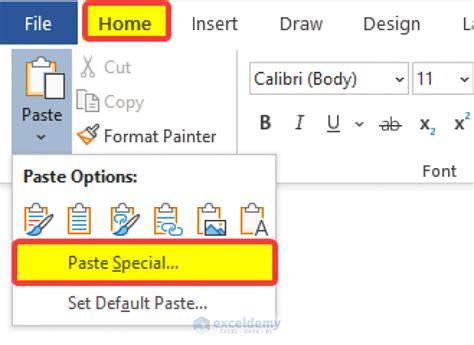 How To Insert Excel Table Into Word With Formulas 2 Easy Ways