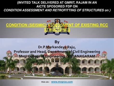 Pdf Condition Seismic Assessment Of Existing Rcc Structures