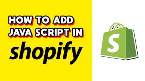 How To Add Javascript In Shopify Quick And Easy Youtube