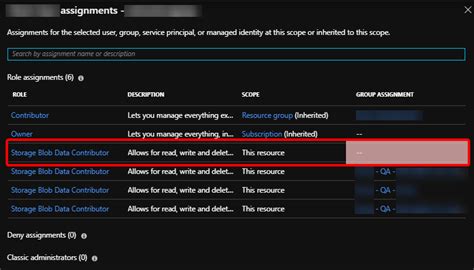 angular can you inherit rbac blob storage roles from azure ad security groups stack overflow