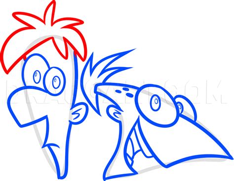 How To Draw Phineas And Ferb Easy Drawing Step By Step By Dawn