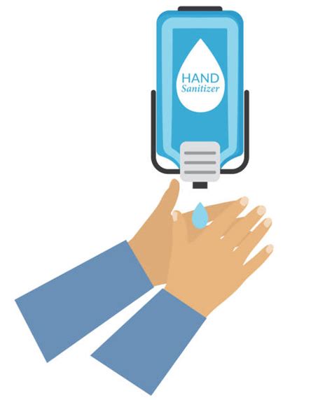 Hand Sanitizer Clip Art Illustrations Royalty Free Vector Graphics