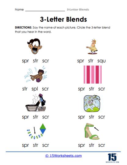 3 Letter Blends Worksheets Decode And Read 15