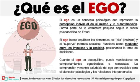 Qué es el Ego Definición de Ego Qué es el Ego Definición de Ego