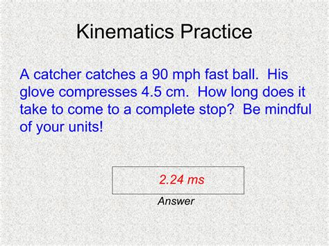 2 Kinematic With Examples And Questions PPT