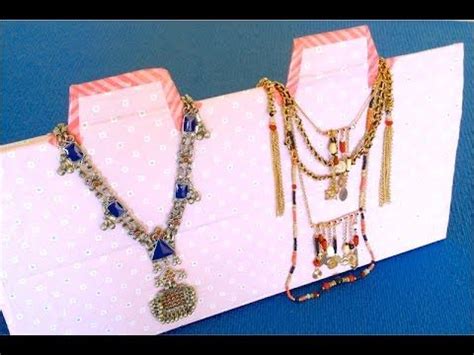 Подставка из картона для бижутерии своими руками || DIY || | Бижутерия ...
